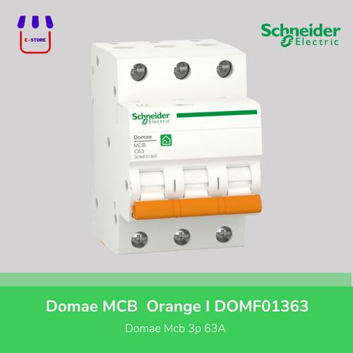 Jual Schneider Electric MCB Miniature circuit breaker, Domae, 3P, 63 A ...