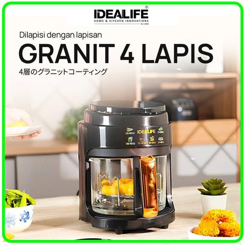 Promo AIR FRYER DIGITAL IDEALIFE IL 200B Small - Kapasitas 3 liter ...