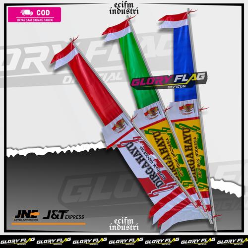 Jual BENDERA UMBUL UMBUL FLAT DIRGAHAYU PANJANG 3,3 METER | BANDIR ...