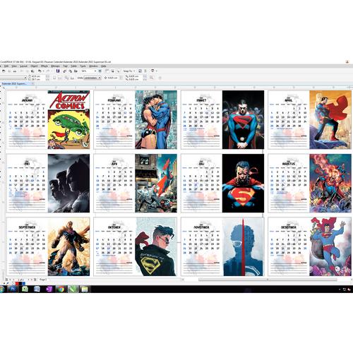 Jual Kalender 2025 SUPERMAN Calendar Kalender Meja Bisa custom request ...