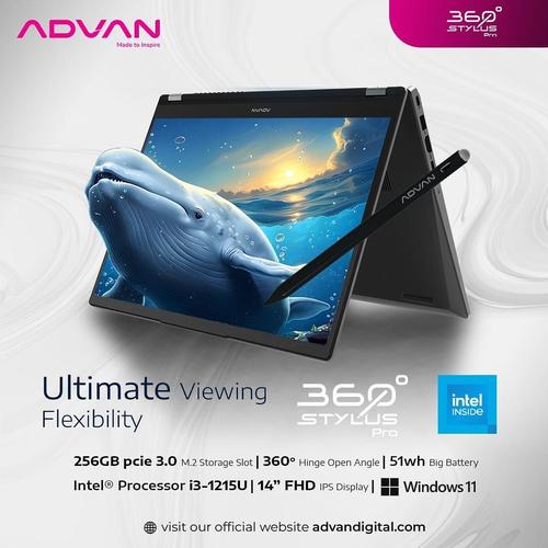 Jual NB - Laptop ADVAN 360 Stylus Pro - Hybrid 2in 1 /Core i3-1215U ...
