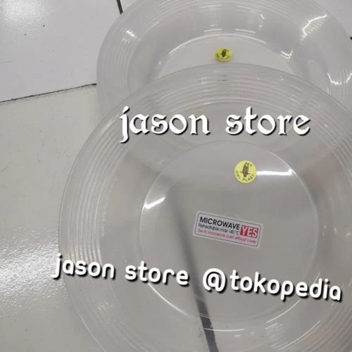 Jual Piring makan plastik bening 9 inch/Piring makan putih bening ...