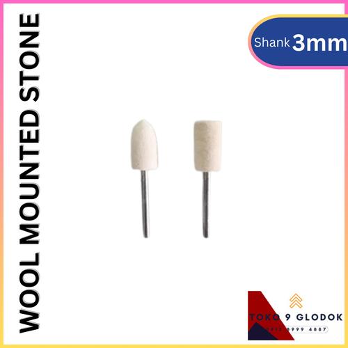 Jual Wool Felt Mounted Point M12 Batu Poles Kapas / Busa M3 M4 M5 M6 M8 ...