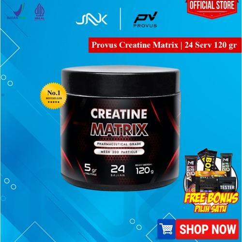 Jual Provus Creatine Matrix 120 gr 24 Serv 100% Murni Tanpa Rasa ...
