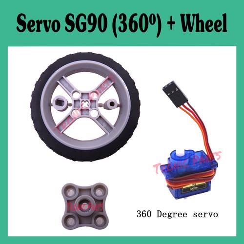 Jual SG90 Servo Power Kit 360 Degree Continuous Rotation With Servo ...