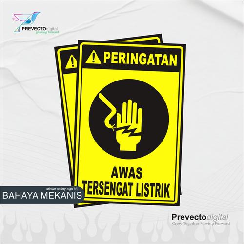Jual Sticker Safety Sign K3 Bahaya Electrical Rambu Peringatan Awas ...