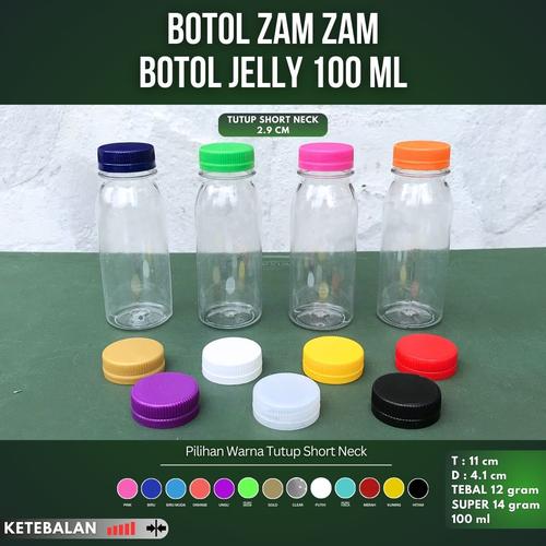 Jual Isi 100 pcs Botol Jelly 100 ml / Botol Plastik 100ml / Botol Pudot ...
