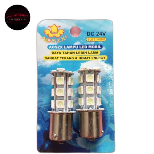 Jual LED SIGN RITTING LAMPU PUTAR 18SMD 24V ICE BLUE BIRU FLASH BLITZ ...