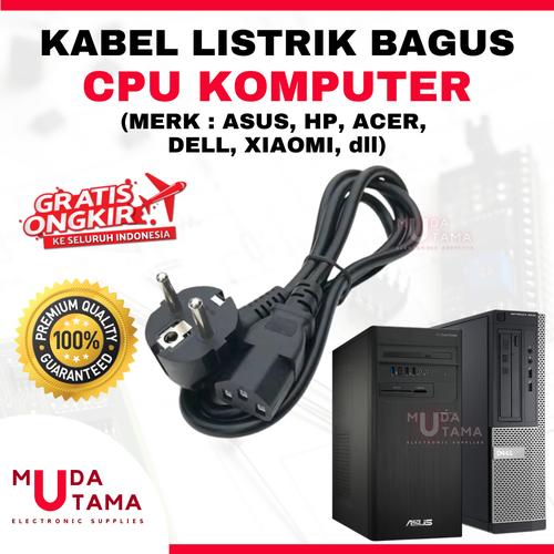 Promo KABEL LISTRIK CPU KOMPUTER UNIVERSAL SEMUA MERK COCOK | COK KABEL ...