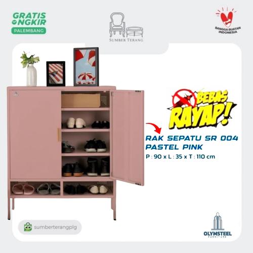 Jual Olymsteel SR 004 Lemari Sepatu Olympic Plat Besi Rak Sandal Rak Sepatu Steel Wardrobe Shoe ...