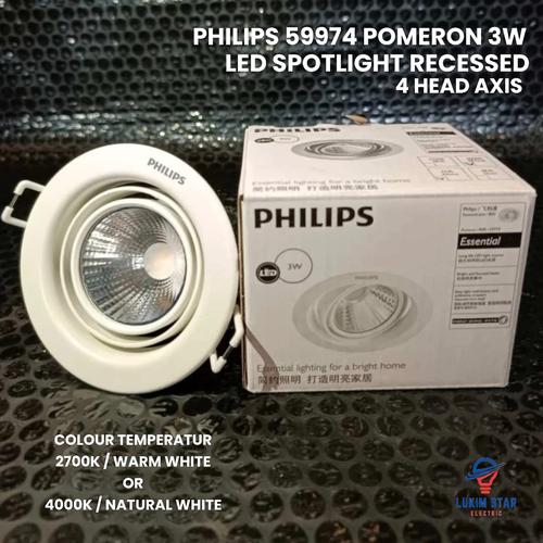 Jual PHILIPS LED Spotlight 3Watt Pomeron Downlight LED PHILIPS Spot ...