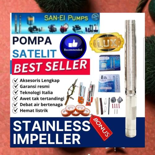 Jual Pompa satelit 3 inch Impeller STAINLESS SANEI 1 Hp 3SES 2-21 SS submersible SAN EI 3" 3spc2 ...