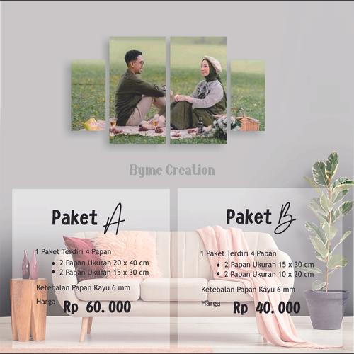 Jual Hiasan Dinding Puzzle Foto Custom - PAKET B - Kab. Kediri - Byme ...