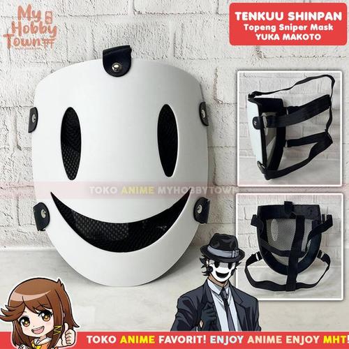 Jual Topeng Anime Cosplay Tenkuu Shinpan Sniper Mask Yuka Makoto Smile ...