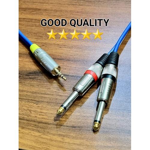 Jual Jack Audio Mini Stereo 3.5 To Dual Akai Mono Panjang 1 Meter ...