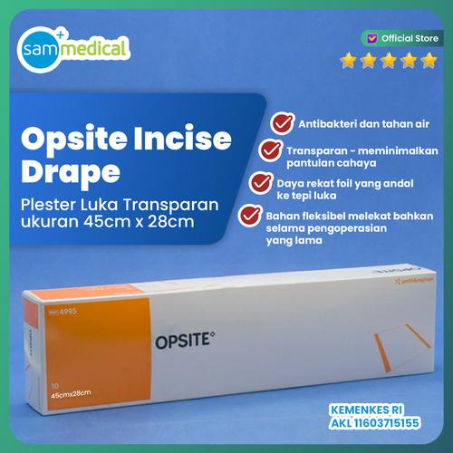 Jual Smith & Nephew Opsite Incise Drape 45x28 cm / Plester Luka ...