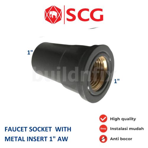 Jual SCG SOK DRAT DALAM KUNINGAN SDD / FAUCET SOCKET WITH METAL INSERT ...
