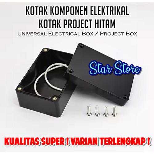 Jual Kotak Box Komponen Elektrikal Ram Kuping / Box Hitam Project ...