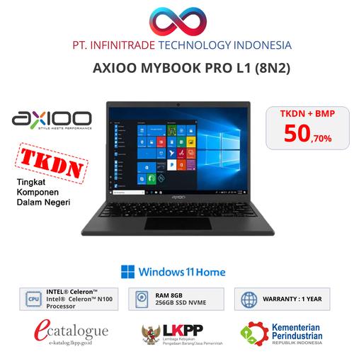 Jual TKDN AXIOO MYBOOK PRO L1 (8N2) N100 8GB 256GB INTEGRATED WINDOWS 11 - 1 YEAR - Kota ...
