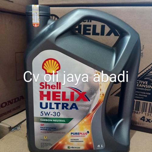 Jual OLI MOBIL SHELL HELIX ULTRA 5W-30 4 LITER BARCODE CENTANG HIJAU ...