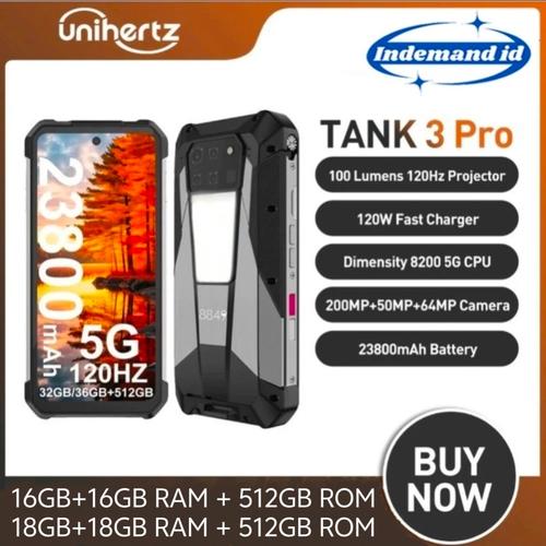 Jual Unihertz Tank 3 Pro 5G With 100 Lumens Projector 32GB/36GB 512GB ...