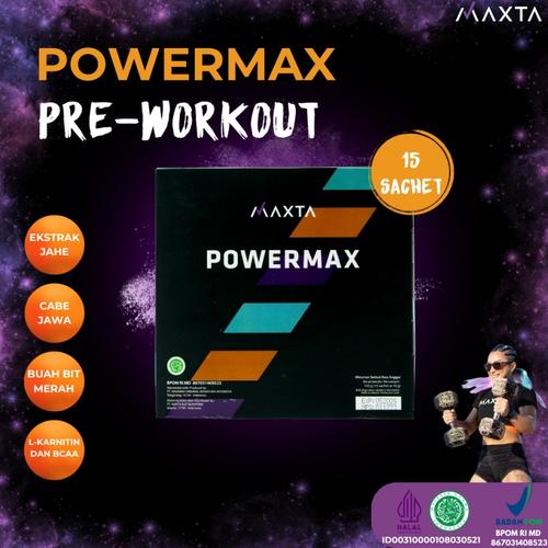 Promo MAXTA POWERMAX PREWORKOUT -ENERGY DRINK- isi 15 x 10gr | BPOM & HALAL - Kota Surabaya ...