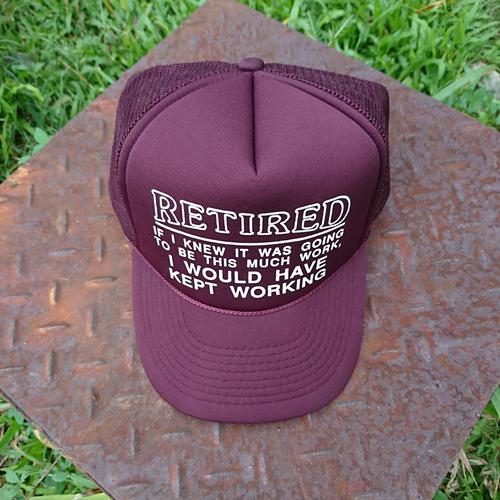 Promo Vintage American Trucker Cap Meme US ARMY RETIRED I WOULD KEPT ...