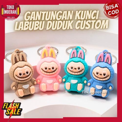 Jual GANTUNGAN KUNCI LABUBU CUSTOM DUDUK KEYCHAIN LABU LABU DUDUK ...