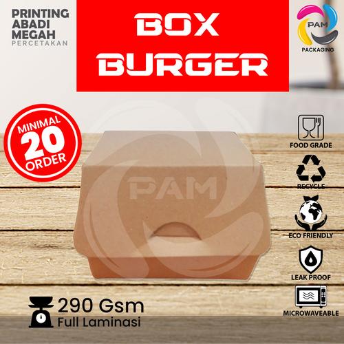 Jual KOTAK BURGER / DUS BURGER / BURGER BOX / SANDWITCH BOX / SNACK BOX ...