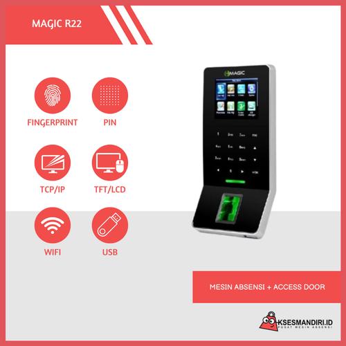 Jual Fingerprint Mesin Absensi Access Door Magic R22 Sm Seperti ZKTeco ...