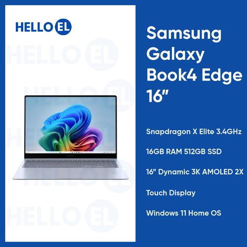 Jual Samsung Galaxy Book4 Edge 16 Inch Book 4 Edge Snapdragon X Elite 3 ...
