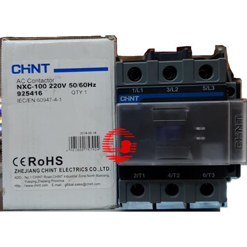 Jual Chint Kontaktor / Contactor Chint NXC100 NXC 100 NXC-100 45KW/3P ...