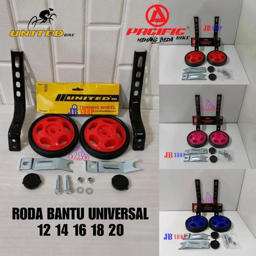 Jual RODA BANTU SAMPING 12 16 18 20 TRAINING WHEEL SEPEDA ANAK UNITED ...