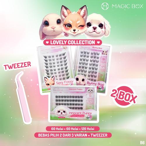 Jual MAGIC BOX LOVELY SERIES + FREE TWEEZERS BULUMATA PALSU TANPA LEM ...