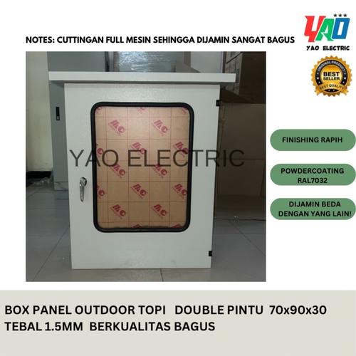 Promo Box Panel Outdoor Topi Double Pintu 70x90x30 TEBAL 1.5MM ...