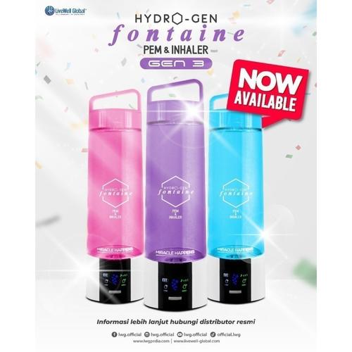 Jual Air Hydrogen Fontaine PEM & Inhaler GENERASI 3 - Warna Light Blue ...