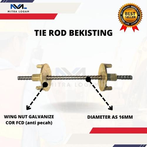 Jual TIEROD BEKISTING MURAH | TIEROD WING NUT BEKISTING - 1meter - Kab ...