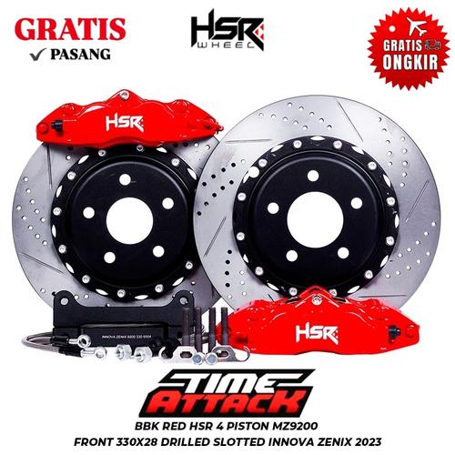 Jual BBK INNOVA ZENIX 2023 BIG BRAKE KIT HSR RED 4 PISTON FRONT 330x28 ...