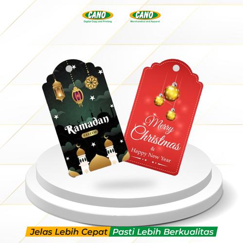 Jual Hang Tag / HangTag Kartu Ucapan Custom/ Free Template - 2 Sisi ...
