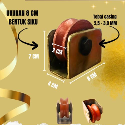 Jual Roda Pagar Besi Gerbang / Roda Medan 8 Cm / Model Siku - Kab ...