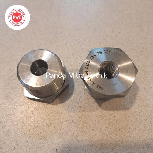 Jual 1" x 1/4" inch Vlok Ring / Bushing Besi A105 Class 3000 Drat NPT ...