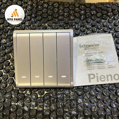Jual saklar pieno schneider 4 gang grey - Jakarta Pusat - Jaya Panel ...