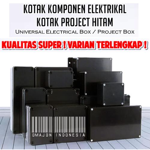 Jual Kotak Box Container Komponen Elektrikal / Box Hitam Project DIY ...