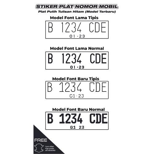 Jual Stiker Plat Nomor Putih Untuk Mobil - Jakarta Timur - New ...