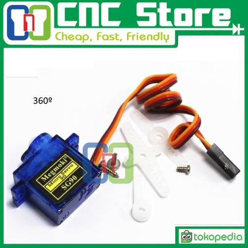 Jual TOWERPRO MOTOR SERVO SG90 360DEG 360º SG-90 360 DERAJAT DEGREE ...
