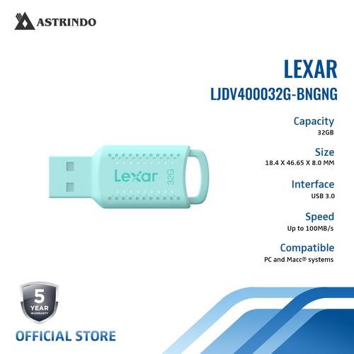 Promo Lexar Flashdisk JumpDrive V400 32GB USB Flash Drive 3.0 - Green ...