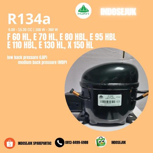 Jual COMPRESSOR KULKAS/FREEZER 1/3PK R134 | KOMPRESOR HUAYI E110HBL 1 ...