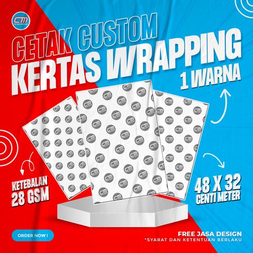Jual CUSTOM KERTAS WRAPPING/KERTAS TISSUE PACKAGING MURAH HARGA MULAI ...