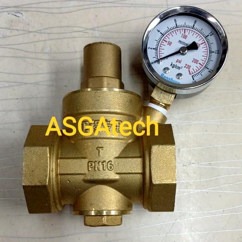 Jual PRV Brass Water Pressure Reducing Valve DN40. inlet Press 16bar ...