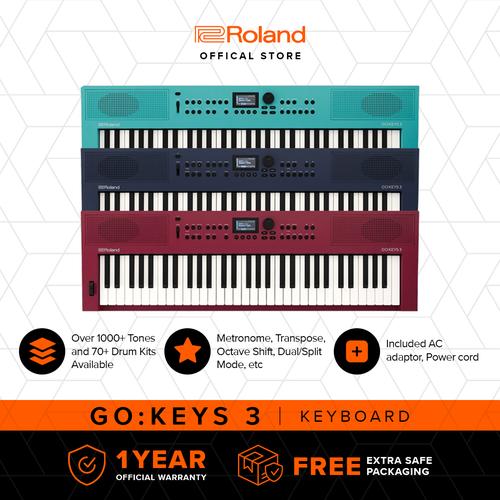 Promo Roland GO:KEYS 3 Music Creation Keyboard 61 Tuts Sensitivitas ...